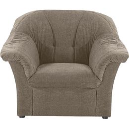 DOMO collection Sessel &raquo;Pegnitz zeitlos, elegant und bequem&laquo; braun 95% Polyester, 5% Nylon Chenille-Optik, B/H/T: 105cm x 82cm x 82cm