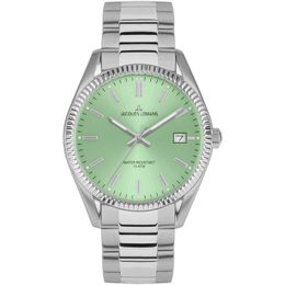 Jacques Lemans Herren Quarzuhr &raquo;Derby&laquo; Armbanduhr,Herrenuhr,Damenuhr,Edelstahlarmband,bis 10 bar wasserd. silber Einheitsgr&ouml;&szlig;e
