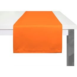 WIRTH Tischl&auml;ufer &raquo;Umea&laquo; orange Polyester B/L: 150cm x 40cm, 1 Stk., rechteckig