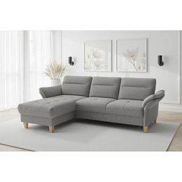 Sit & More sit&more Ecksofa &raquo;Pamela, L-Form, B:230 cm&laquo; mit Federkern 100% Polyester B/H/T: 230cm x 90cm x 164cm, Flachgewebe, Recamiere links, ohne Bett,ohne 