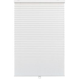 OTTO home Plissee &raquo;LORRI&laquo; Lichtschutz ohne Bohren freih&auml;ngend Freih&auml;ngendes Design ohne st&ouml;rende Schn&uuml;re oder Ketten, NEUHEIT! wei&szlig; Obermaterial: 100%