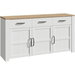 FORTE Sideboard &raquo;Bohol, Sideboard, Soft-Close, Stauraum&laquo; B/H/T 166,1/87/42cm, 3 T&uuml;ren, 3 SK Spanplatte B/H/T: 166,1cm x 87cm x 42cm, 3 Stk., 3 Stk.