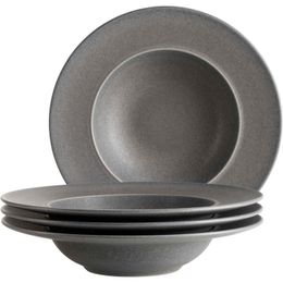M&auml;ser M&Auml;SER Pastateller &raquo;UNICO, Pastateller Set, Steinzeug&laquo; Teller Set grau Steinzeug 27cm
