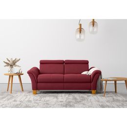 OTTO home 2,5-Sitzer &raquo;Lindgren&laquo; wahlweise mit TV-Funktion, links oder beidseitig, Kopfteilverstellung rot 100% Polyester B/H/T: 185cm x 84cm x 93cm, 