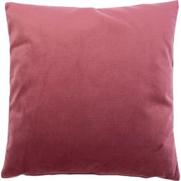 G&ouml;zze Dekokissen &raquo;Duval&laquo; mit Rei&szlig;verschluss, Kissenh&uuml;le ohne F&uuml;llung, 2 St&uuml;ck lila Polyester B/L: 40cm x 40cm, 2 Stk.