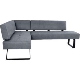 K+w Komfort & Wohnen K+W Komfort & Wohnen Eckbank &raquo;Spider II&laquo; Sitzsteppung, bequem durch Sandwichbauweise, 2 Stellma&szlig;e blau B/H/T: 165cm x 88cm x 227cm, Microfaser 1, 