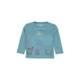 S.oliver Shirt Jungen Gr&ouml;&szlig;e 68 cyanblau / brokat / schwarz / wei&szlig;
