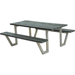 Plus Garten-Essgruppe &raquo;&raquo;Wega&laquo; Kombim&ouml;bel&laquo; 1 Stk. tlg. 177x161x73/45 cm grau Polywood, Stahl B/H/T: 161cm x 73cm x 177cm