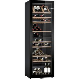 Bosch Weink&uuml;hlschrank &raquo;KWK36ABGA&laquo; f&uuml;r 199 Stk. Standardflaschen &aacute; 075l schwarz Einheitsgr&ouml;&szlig;e