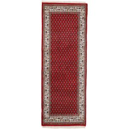 Orientteppich &raquo;Mir, auch als L&auml;ufer&laquo; rechteckig 15 mm H&ouml;he handgekn&uuml;pft, Wohnzimmer, reine Wolle rot Wolle B : 80cm 1 Stk., 15mm, L: 250cm