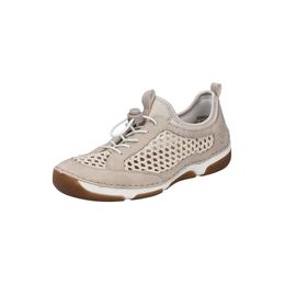 Rieker Sportlicher Schn&uuml;rschuh Damen Gr&ouml;&szlig;e 42 dunkelbeige Sommerschuhe