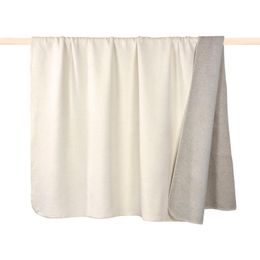 Pad Wohndecke &raquo;Hobart&laquo; Made in Europe, Wendefunktion, Uni Farben, 150x200 cm beige Mischgewebe B/L: 150cm x 200cm