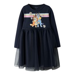 Name It Kleid 'Bluey' M&auml;dchen Gr&ouml;&szlig;e 92 hellblau / dunkelblau / pink / wei&szlig;