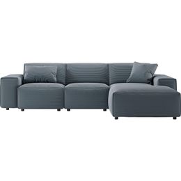 Home Affaire Ecksofa &raquo;Glimminge L-Form auch in Breitcord, Feincord + Easy care-Bezug,&laquo; Breite 264, Zierkissen blau 12% Polyaxryl, 88% Polyester B/H/T: