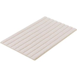 Kleine Wolke Badematte &raquo;Cord, Badvorleger, Badezimmer Teppich&laquo; H&ouml;he 25 mm rutschhemmend beschichtet fu&szlig;bodenheizungsgeeignet Badteppich, Streifen Design, Hoch-Tief