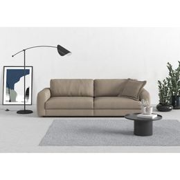 Trendmanufaktur Big-Sofa &raquo;Bourbon, Designsofa, Mega Sofa mit tollem Sitzkomfort, Breite 264cm&laquo; mit extra hohem Sitzkomfort, in trendigem Cord Bezug 