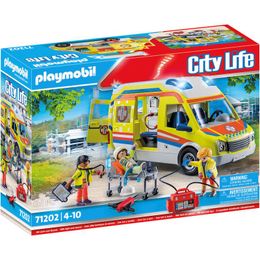 Playmobil Konstruktions-Spielset &raquo;Rettungswagen mit Licht und Sound (71202), My City Life&laquo; mit Licht und Soundmodul bunt Einheitsgr&ouml;&szlig;e Konstruktions-Spielset