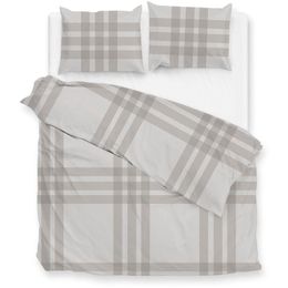 ZO HOME Bettw&auml;sche &raquo;Rombi&laquo; 1 Stk. Bettw&auml;sche aus 100% Baumwolle, hochwertige Flanell beige Flanell, Obermaterial: 100% Baumwolle B/L: 155cm x 220cm, 1