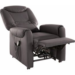 Sit & More sit&more TV-Sessel &raquo;Morten&laquo; in Gr&ouml;&szlig;e L, wahlweise mit Motor und Aufstehhilfe braun NaturLEDER (echtes Rindsleder);Luxus-Microfaser (100% Polyester);