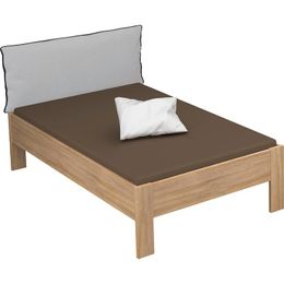 Rauch Futonbett &raquo;Aditio&laquo; Kopfteil Webstoff mit abgesetztem Keder braun Liegefl&auml;che L&auml;nge B: 200cm x 120cm, H&ouml;he Bett: 107cm H&ouml;he Fu&szlig;teil: 50cm, ohne 