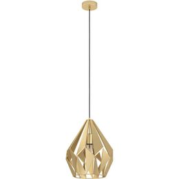 Eglo H&auml;ngeleuchte &raquo;CARLTON Pendellampe, Stahl, E27, H&auml;ngelampe, Vintage, Esszimmerlampe&laquo; E27 1 Stk. Vintage H&auml;ngelampe, Esszimmerlampe aus Metall in 