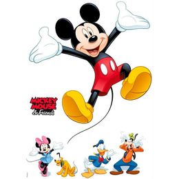 Komar Wandtattoo &raquo;Mickey and Friends - Gr&ouml;&szlig;e 50 x 70 cm&laquo; selbstklebend, Wandsticker, Kinderzimmer bunt Folie B/H/T: 50cm x 70cm, Tiere