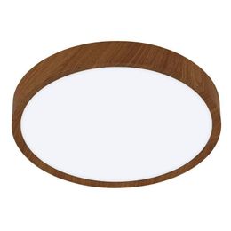 Eglo Deckenleuchte &raquo;MUSURITA&laquo; LED-Modul 1 Stk. Warmwei&szlig; Deckenlampe, Wohnzimmer, Stahl, Kunststoff, &Oslash; 44 cm braun 6, &Oslash; 44cm H: 7,5cm, 1 Stk.