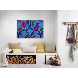 A.S. Cr&eacute;ation Leinwandbild &raquo;bird of paradise&laquo; Kunst V&ouml;gel 1 Stk. tlg. Keilrahmen Bild Vogel Bunt Leinwand-Bild Wohnzimmer modern Wandbild bunt Massivholz, Stahl B/H