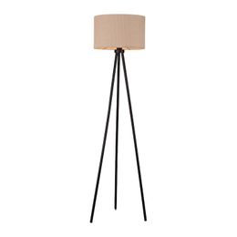 JUST LIGHT Stehlampe &raquo;GREEN DURO&laquo; E27 1 Stk. Warmwei&szlig; ExklusiveE27, Schalter, Fu&szlig;schalter beige 1, &Oslash; 45cm H: 161cm, 1 Stk.