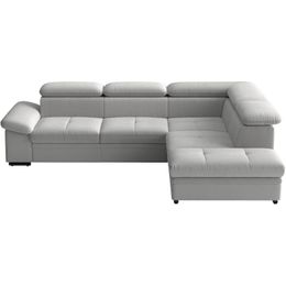 Sit & More sit&more Ecksofa &raquo;Viola, L-Form, B. 249 cm&laquo; optional Schlaffunktion 100% Polyester B/H/T: 249cm x 73cm x 226cm, Chenille, Ottomane rechts, ohne 