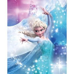 Komar Bild &raquo;Frozen 2 Elsa Action&laquo; Disney 1 Stk. tlg. Wandbild zur Dekoration im Kinderzimmer - ohne Rahmen bunt Holz, Papier B/H/T: 40cm x 50cm, Disney, 1 
