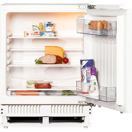 Amica Einbauk&uuml;hlschrank &raquo;UVKSS 351 911&laquo; 81,8 cm hoch 59,6 cm breit &Uuml;bersichtlich, ruhig, praktisch &ndash; frische Vorr&auml;te im Griff silber Zwei Gem&uuml;seschubladen 