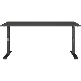 Germania Schreibtisch &raquo;Lemont&laquo; Mechanisch h&ouml;henverstellbarer Schreibtisch grau B/H/T: 160cm x 68cm x 80cm