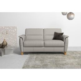 Home Affaire 2,5-Sitzer &raquo;Palmera, B: 179 cm&laquo; mit Federkern grau Luxus-Microfaser (100% Polyester);Struktur (100% Polyester);Luxus-Microfaser in 