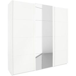 Rauch Schwebet&uuml;renschrank &raquo;Kleiderschrank Schrank Garderobe W&auml;scheschrank KEPAN&laquo; inkl. Schubladen-Einsatz und extra Einlegeb&ouml;den MADE IN GERMANY wei&szlig; 
