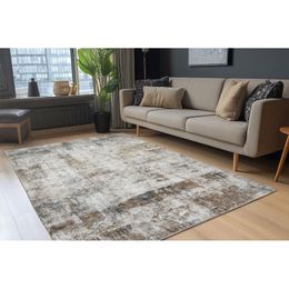 Obsession Teppich &raquo;Posh 302&laquo; rechteckig 12 mm H&ouml;he modernes Design, bedruckte Qualit&auml;t, Wohnzimmer grau Polyester B : 230cm 1 Stk., 12mm, L: 330cm