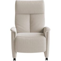 Sit & More sit&more TV-Sessel &raquo;Cremona Comfort&laquo; wahlweise manuell oder elektrischer Funktion mit Akku beige 100% Polyester Chenille, Ergonomie M2,mit Gasdruck,