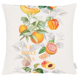 Apelt Dekokissen &raquo;6752&laquo; orange Obermaterial: 100% Baumwolle B/L: 49cm x 49cm, 1 Stk.