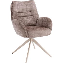 Home Affaire Esszimmerstuhl &raquo;Ronda&laquo; (Set) 2 Stk. braun B/H/T: 64cm x 94cm x 69cm, 2 Stk., Microfaser uni