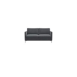 FLEXLUX 2-Sitzer &raquo;Fiore, super Sitzkomfort durch Kaltschaum im Sitz&laquo; schmale Armlehnen, F&uuml;&szlig;e Alu grau 100% Polyester B/H/T: 149cm x 85cm x 92cm, 