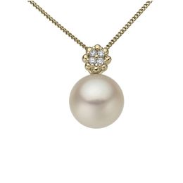 Firetti Damen Kettenanh&auml;nger &raquo;Schmuck Geschenk Gold 333 Halsschmuck Anh&auml;nger f&uuml;r Halskette&laquo; mit S&uuml;&szlig;wasserzuchtperle und Brillanten gold 0,04 P2 = 