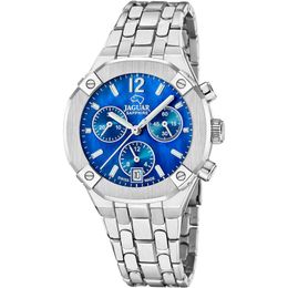 Jaguar Damen Chronograph &raquo;Diplomatic&laquo; Quarzuhr, Armbanduhr, Damenuhr, Swiss Made, Edelstahlarmband, analog Einheitsgr&ouml;&szlig;e