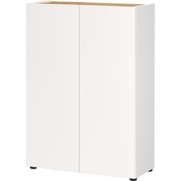 Germania Schuhschrank &raquo;Alviano&laquo; 1 Stk. tlg. Mehrzweckschr., verstellb, B&ouml;den, griffloses Design, Breite: 74cm wei&szlig; Holzwerkstoff Wei&szlig;, B/H/T: 74cm x 