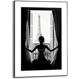 Reinders Bild mit Rahmen &raquo;Paris Balcony&laquo; 1 Stk. tlg. schwarz MDF B/H/T: 50cm x 70cm x 1,6cm, Hochformat, 1 Stk.