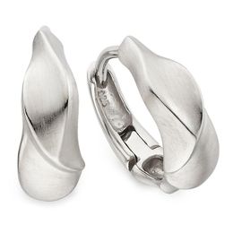 Firetti Damen Paar Creolen &raquo;Schmuck, Geschenk, Creolen Silber rhodiniert&laquo; silber 13,5mm, Silber 925 (Sterlingsilber)