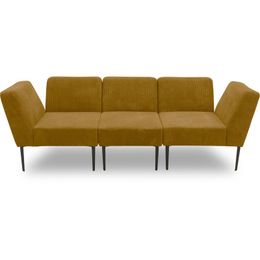 DOMO collection Sessel &raquo;700010 Lieferzeit nur 2 Wochen, auch einzeln stellbar&laquo; Cord-Bezug, Fu&szlig;h&ouml;he passend f&uuml;r g&auml;ngige Saugroboter! orange 100% 