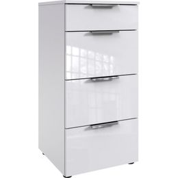 wimex Schubkastenkommode &raquo;level36 D by fresh to go&laquo; mit soft-close Funktion und Lackfronten, 4 Schubladen, Kommode hoch wei&szlig; Holzwerkstoff B/H/T: 41cm x 