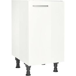 Nobilia Sp&uuml;lenschrank &raquo;"Flash", Ausrichtung w&auml;hlbar, vormontiert, in den Breiten&laquo; 45 und 60 cm, mit h&ouml;henverstellbaren Sockelf&uuml;&szlig;en wei&szlig; B/H/T: 45cm x 
