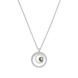 Tom Tailor Damen Tom Tailor Kette mit Anh&auml;nger mit Kristallglas silber Edelstahl, L: 45 B: 2mm