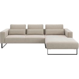 Musterring Ecksofa &raquo;JUSTB! PM100, stilvoller Lounge-Komfort von &laquo; Kollektion Bettina Zimmermann, optionaler Sitzvorzug & Fu&szlig;-Auswahl beige 100% Polyester B/H/T: 